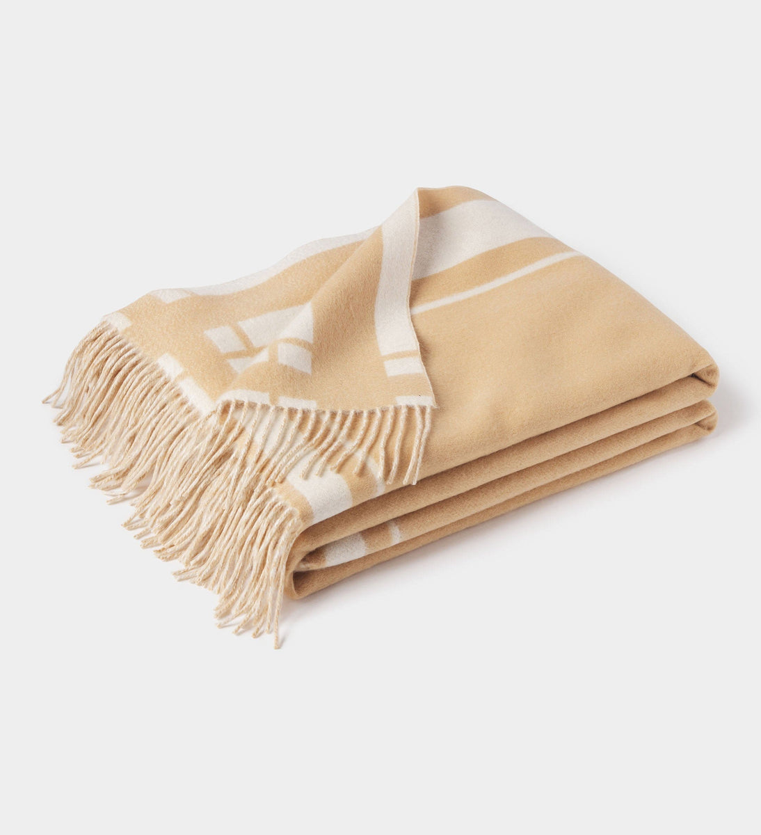 The Wool Cashmere Double-Sided Home Throw – State Cashmere